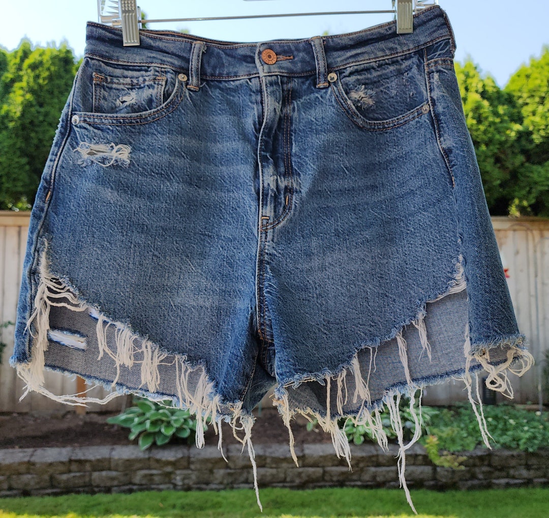 Vintage American Eagle, Cutoff Style, Mom Jean Shorts, Jorts, Size 8 - Etsy