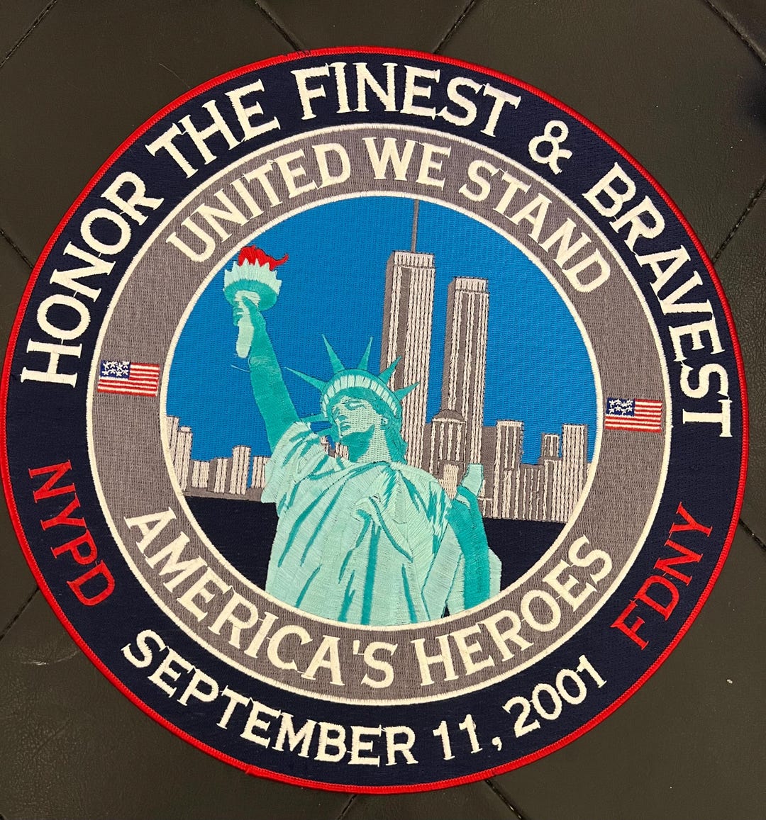9/11 World Trade Center Fallen Heroes Patch - NYPD FDNY - 12” - Etsy