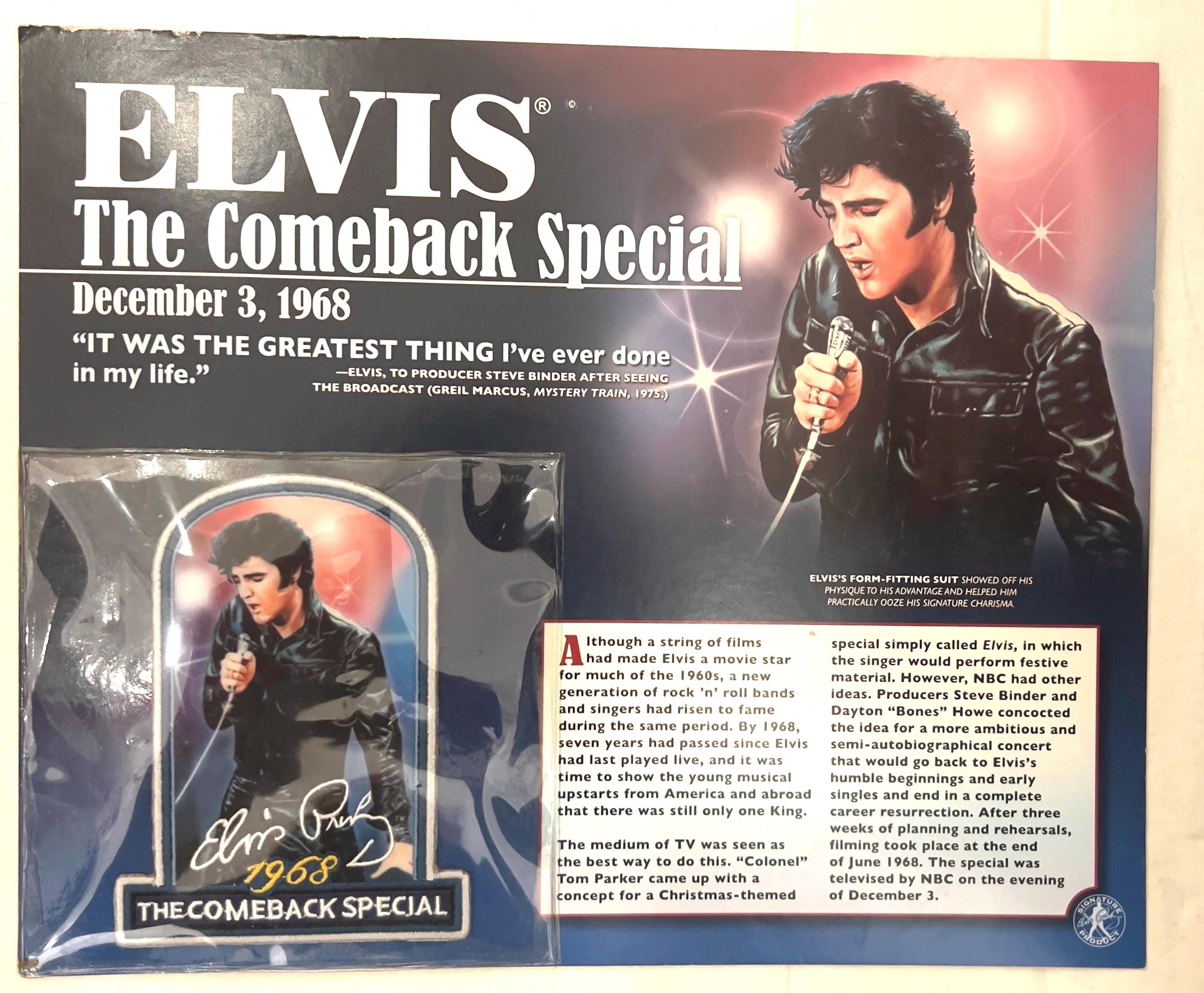 Elvis RARE Collectible Patch the Comeback Special Dec 3rd, 1968 - Etsy