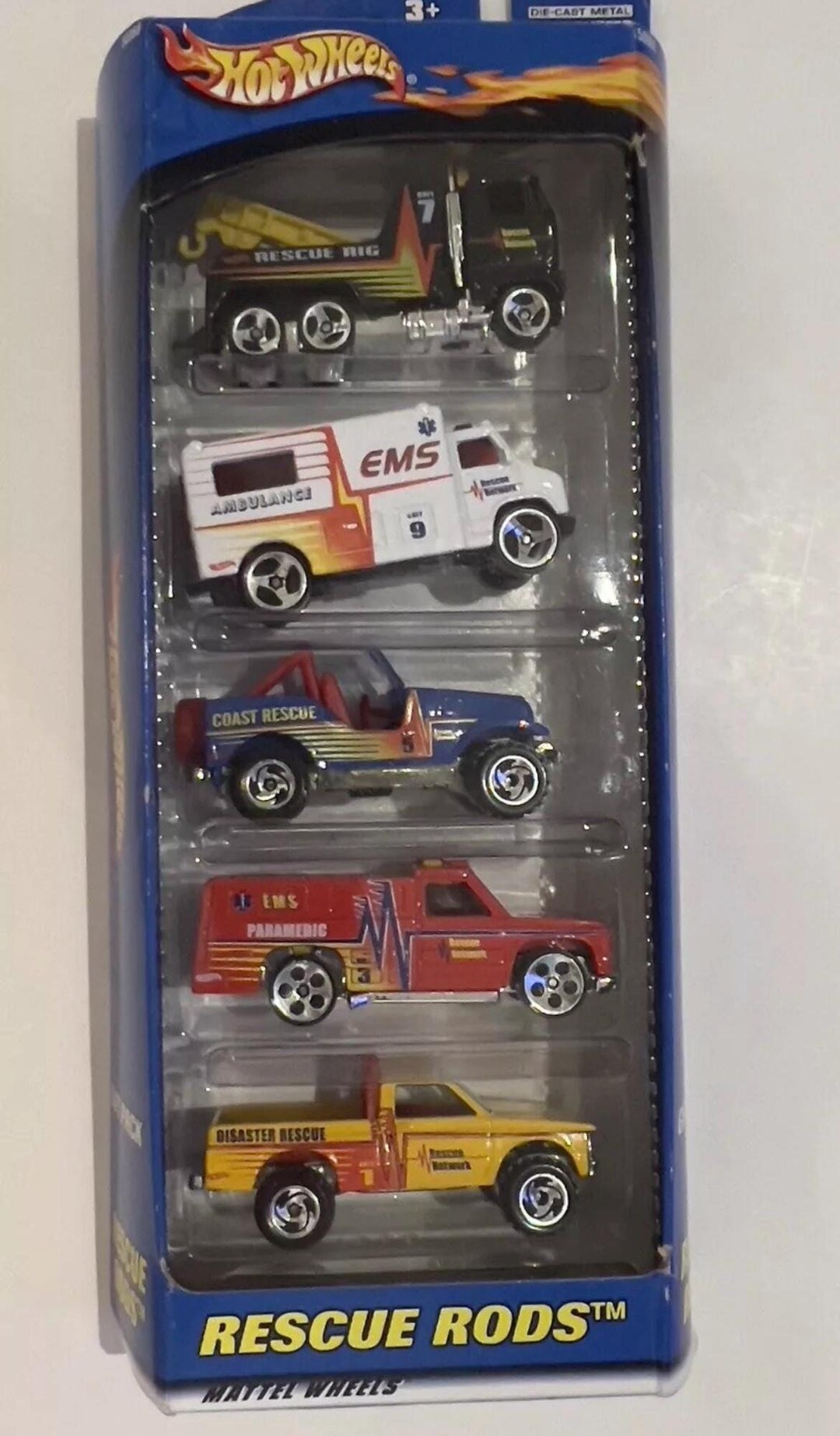 Hot Wheels Rescue Rods Mattel Wheels 5 Vehicle Set 1:64 Scale 2000 ...