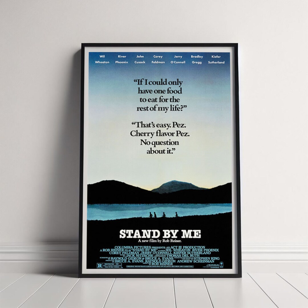 Stand by Me Movie Poster, Canvas Poster Printing, Classic Movie Wall ...