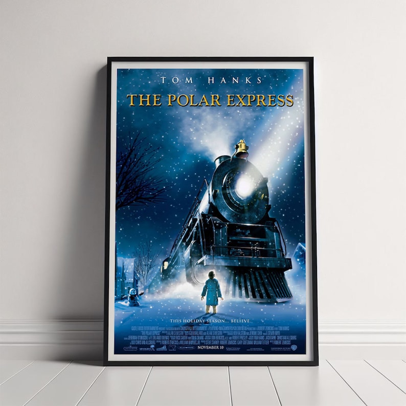 The Polar Express Movie Poster, Canvas Poster Printing, Classic Movie ...