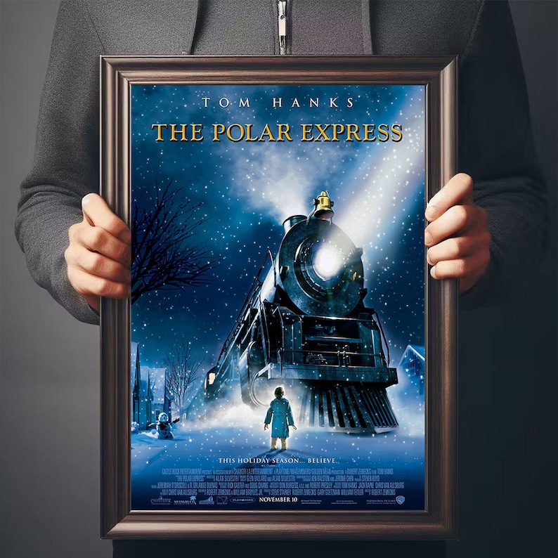 The Polar Express Movie Poster, Canvas Poster Printing, Classic Movie ...