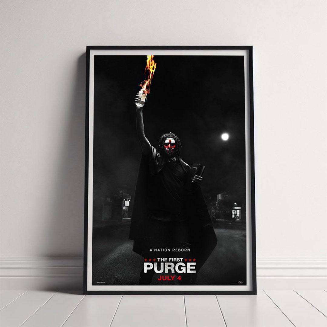 The First Purge Movie Poster, Canvas Poster Printing, Classic Movie ...
