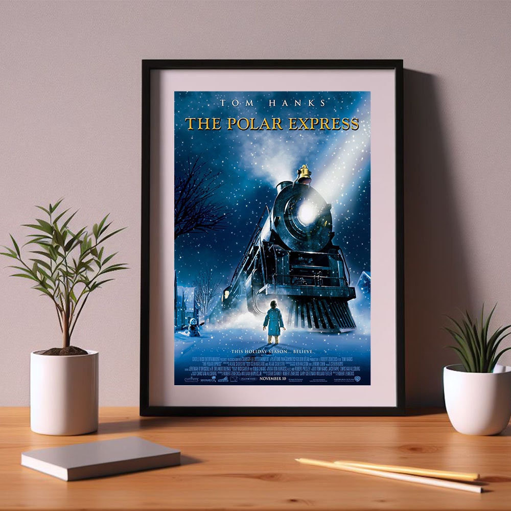 The Polar Express Movie Poster, Canvas Poster Printing, Classic Movie ...