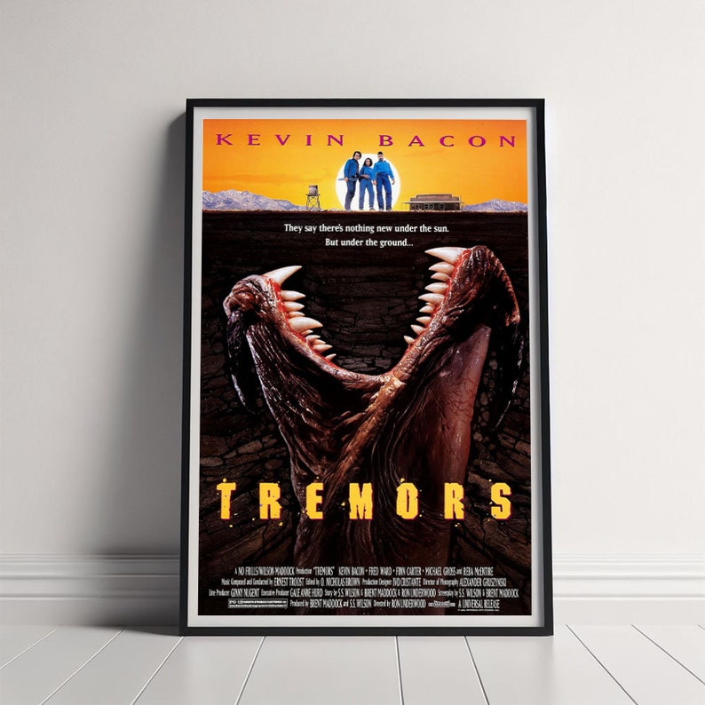Tremors Movie Poster, Canvas Poster Printing, Classic Movie Wall Art ...