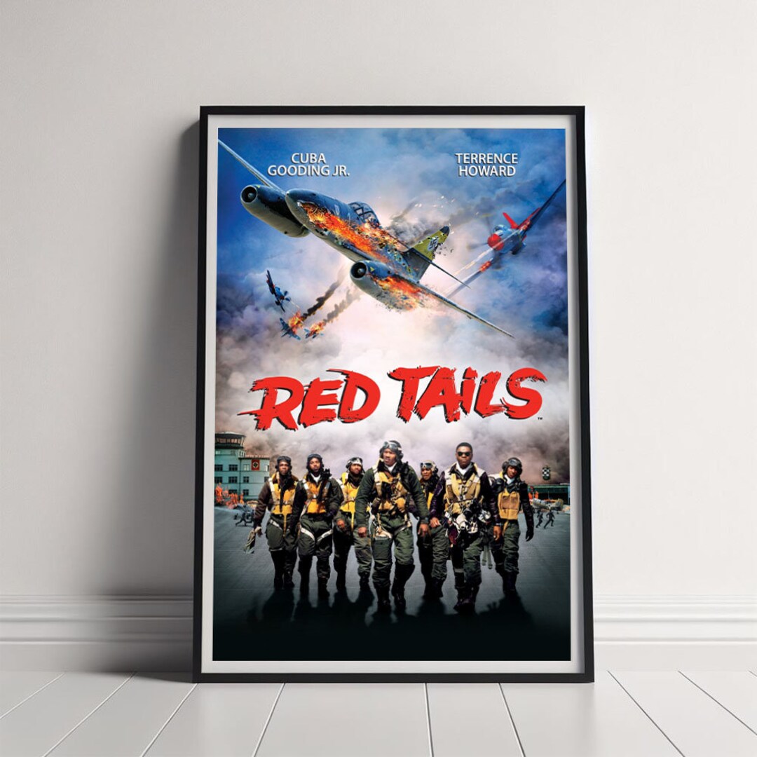Red Tails Movie Poster, Canvas Poster Printing, Classic Movie Wall Art ...