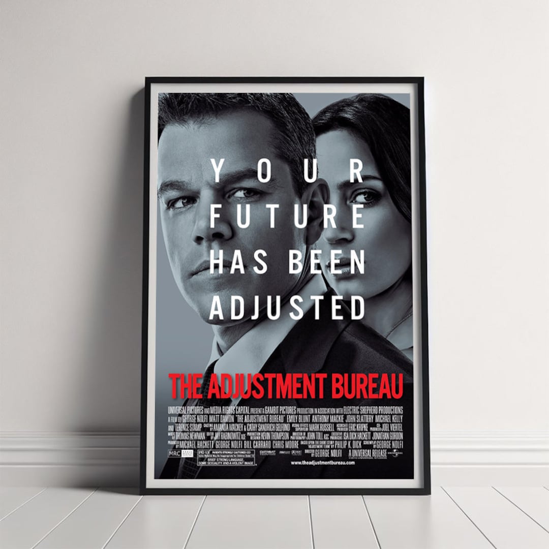 The Adjustment Bureau Movie Poster, Canvas Poster Printing, Classic ...