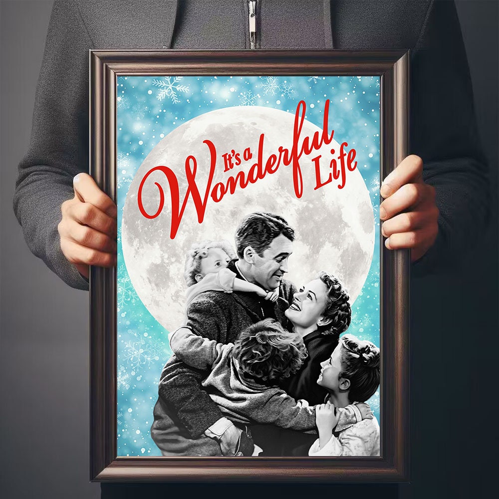 It's a Wonderful Life Movie Poster High Quality Canvas - Etsy