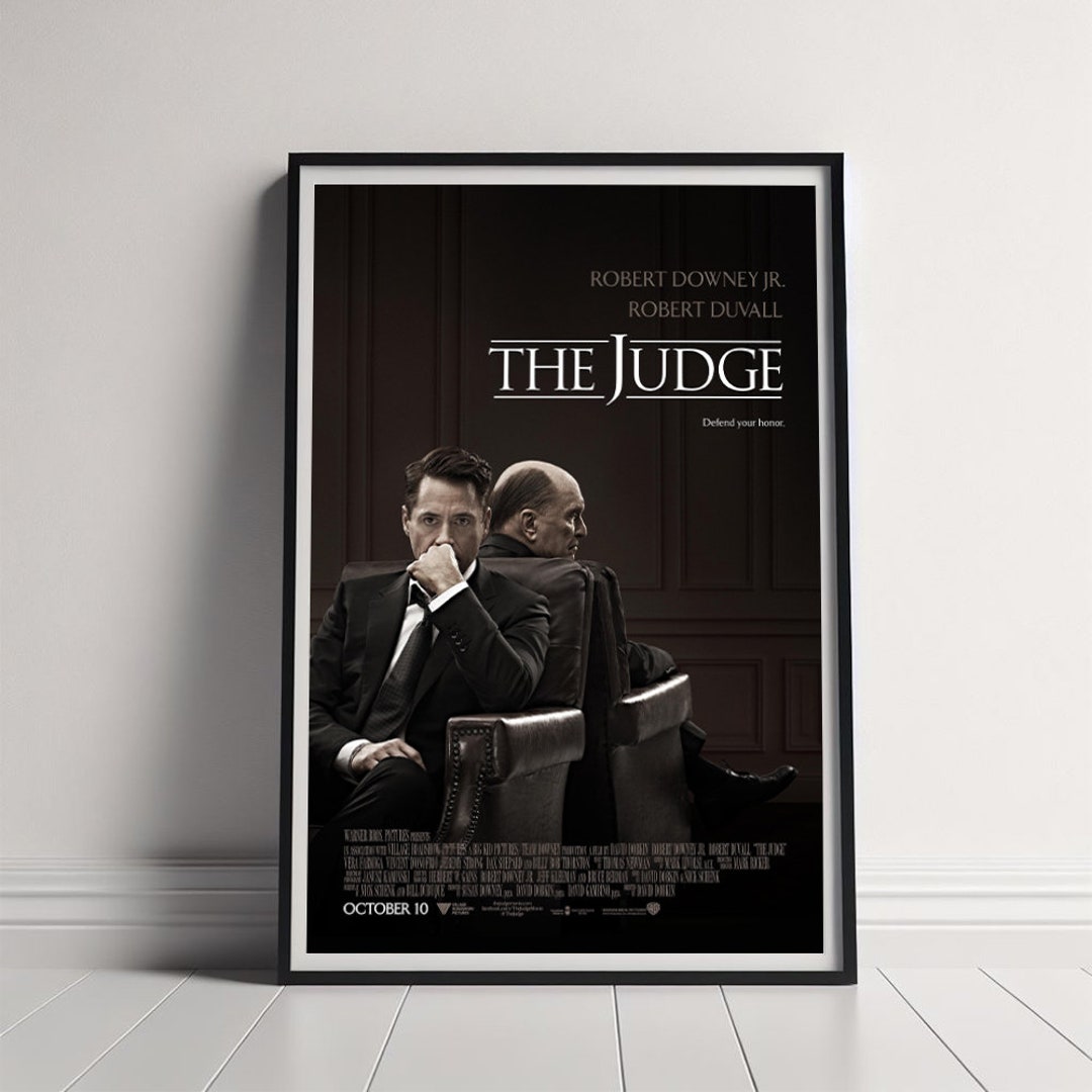 The Judge Movie Poster, Canvas Poster Printing, Classic Movie Wall Art ...