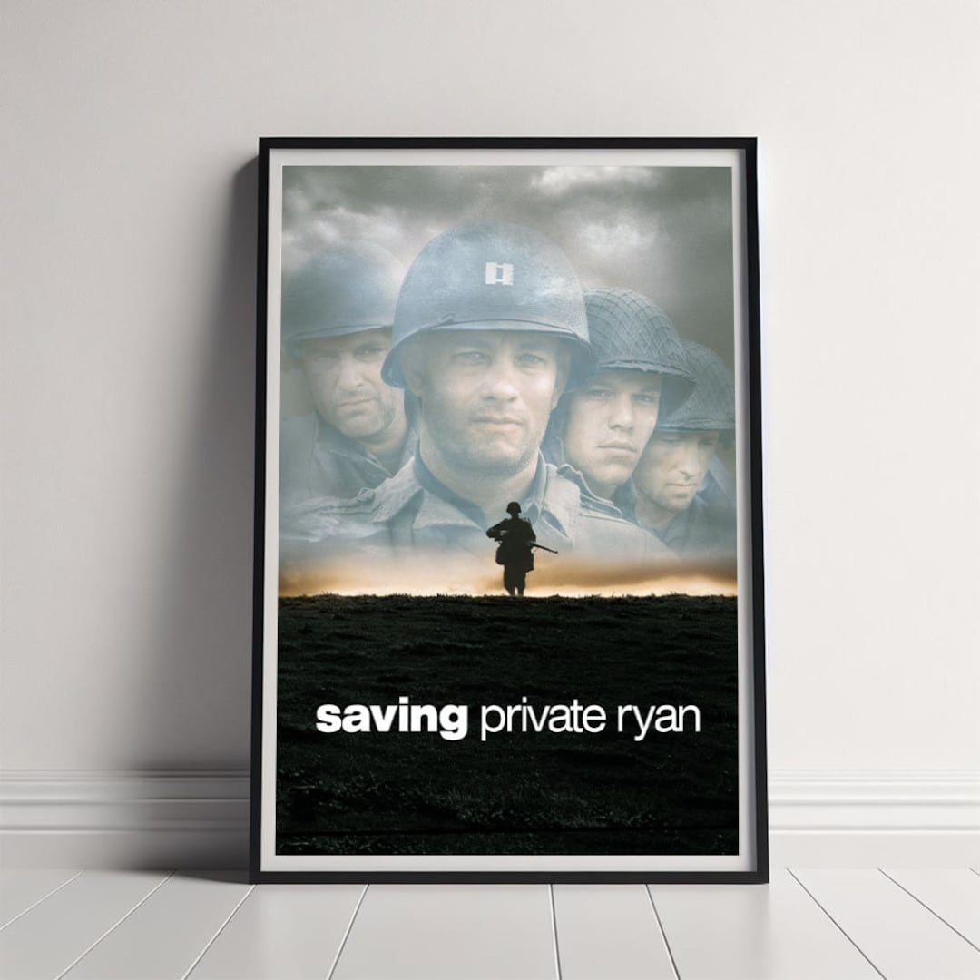 Saving Private Ryan Movie Poster, Canvas Poster Printing, Classic Movie ...
