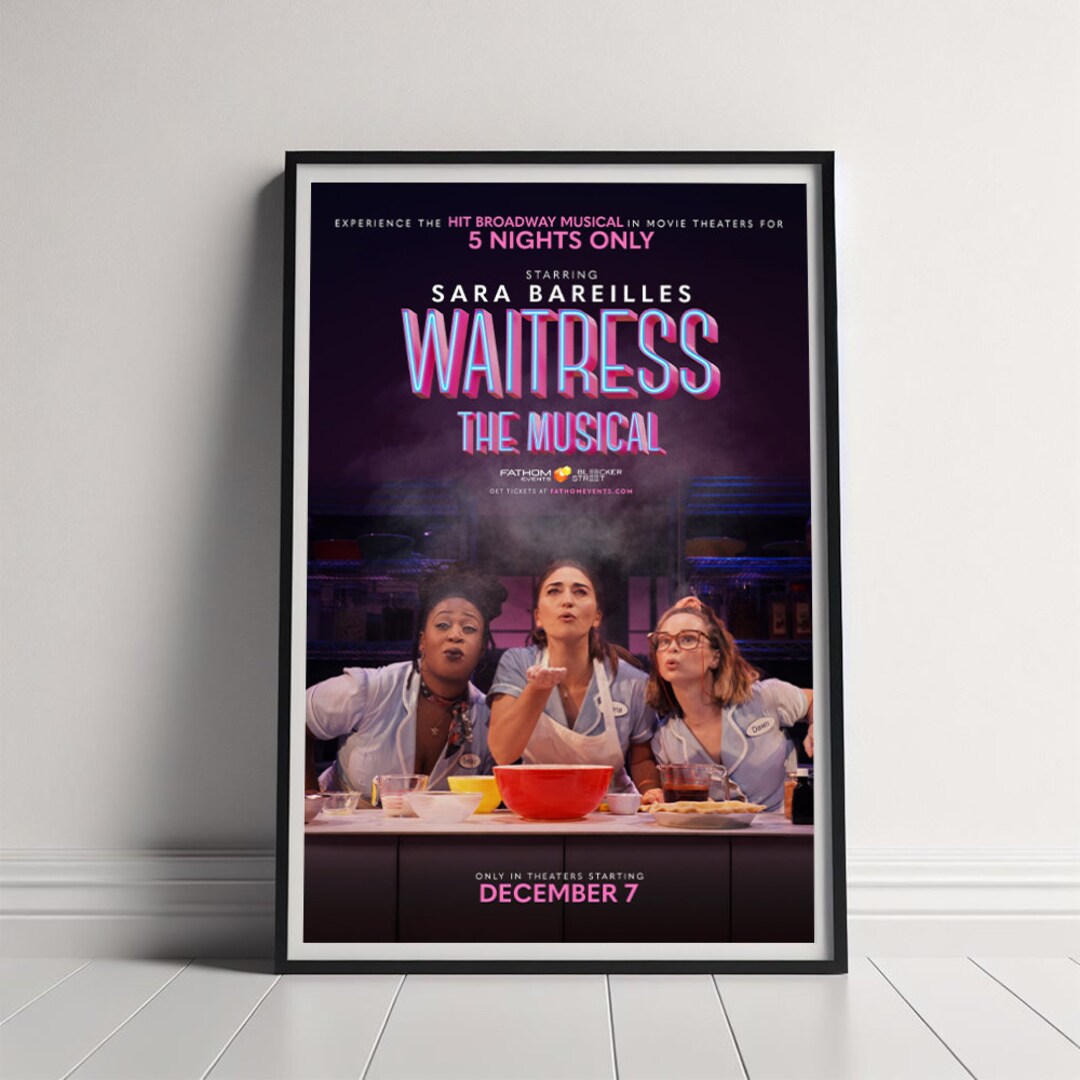Waitress the Musical Movie Poster, Canvas Poster Printing, Classic ...