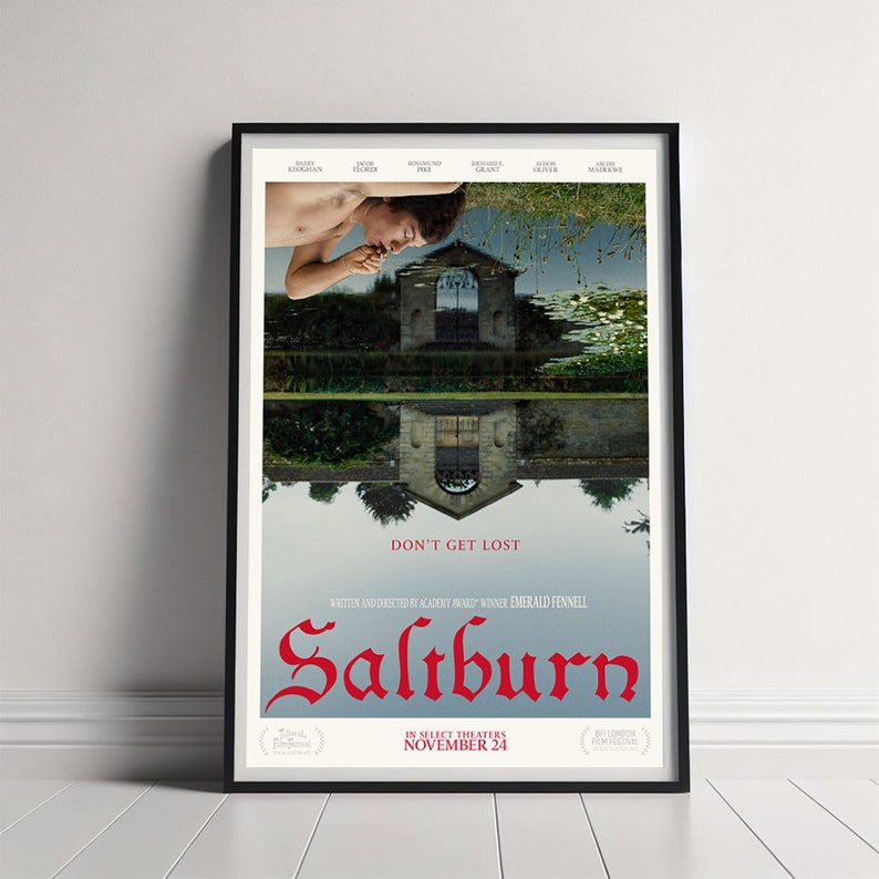 Saltburn Movie Poster, Canvas Poster Printing, Classic Movie Wall Art ...