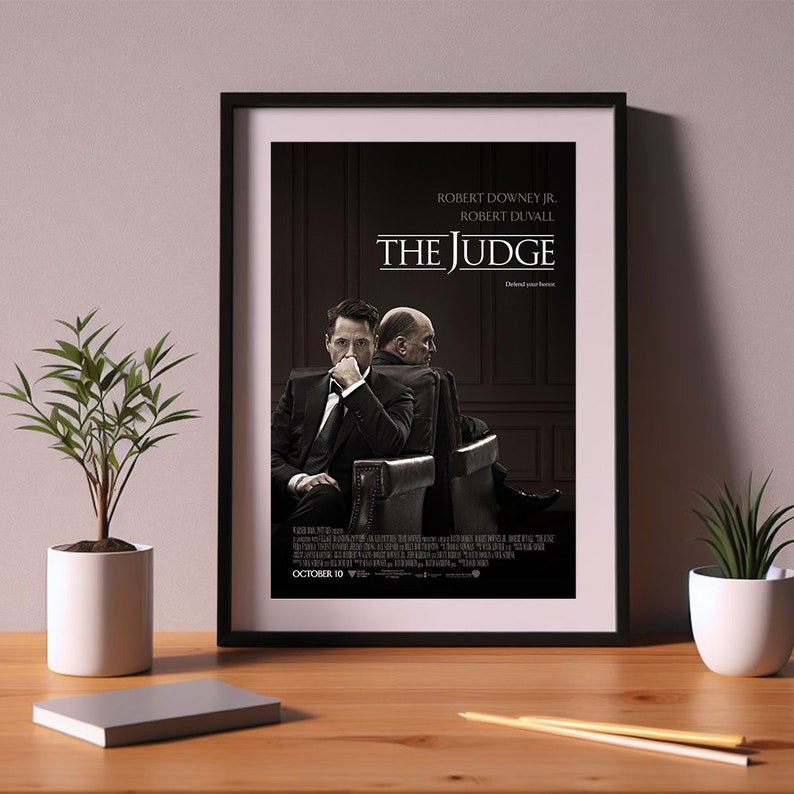 The Judge Movie Poster, Canvas Poster Printing, Classic Movie Wall Art ...