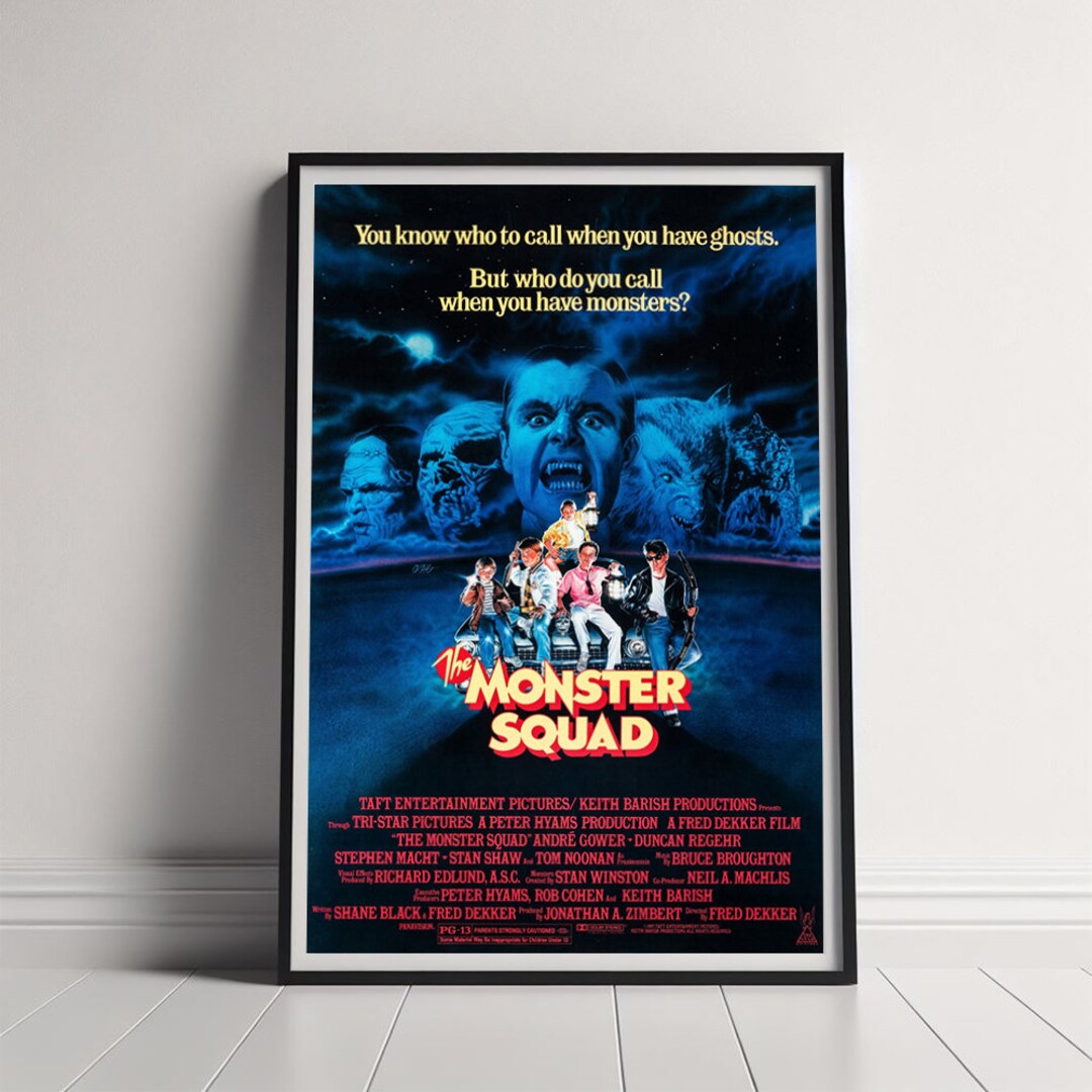The Monster Squad Movie Poster, Canvas Poster Printing, Classic Movie ...