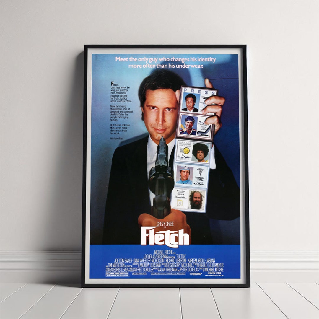 Fletch Movie Poster, Canvas Poster Printing, Classic Movie Wall Art for ...