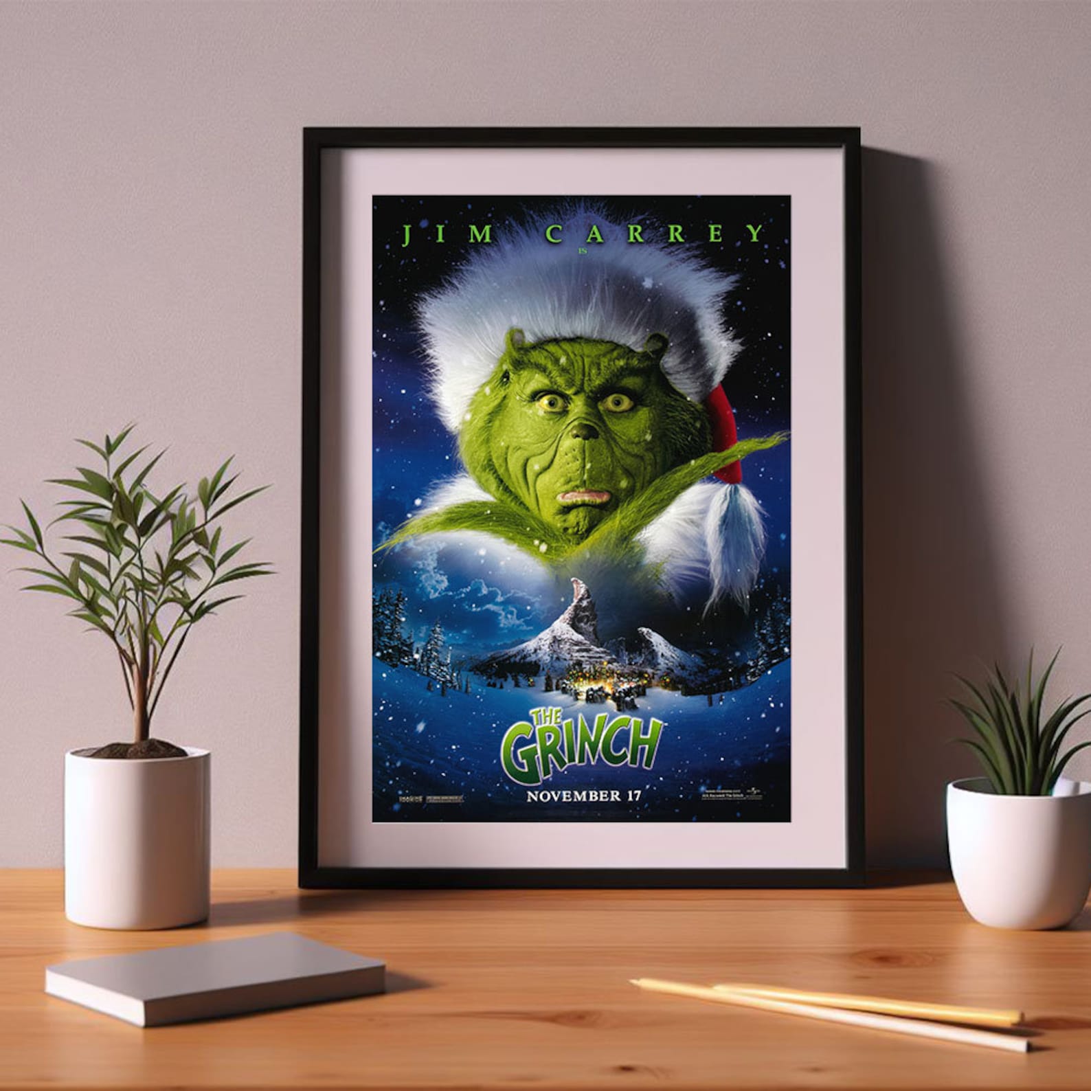 How the Grinch Stole Christmas Movie Poster Canvas Poster - Etsy
