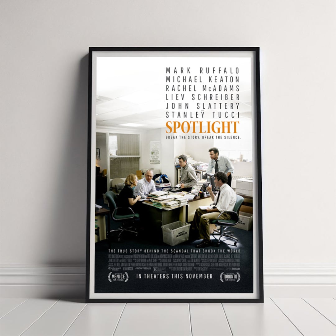 Spotlight Movie Poster, Canvas Poster Printing, Classic Movie Wall Art ...