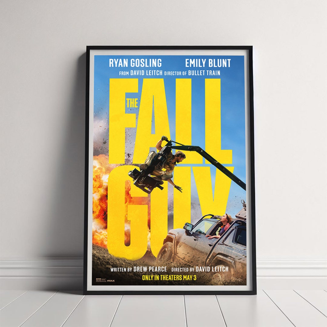 The Fall Guy Movie Poster, Canvas Poster Printing, Classic Movie Wall ...