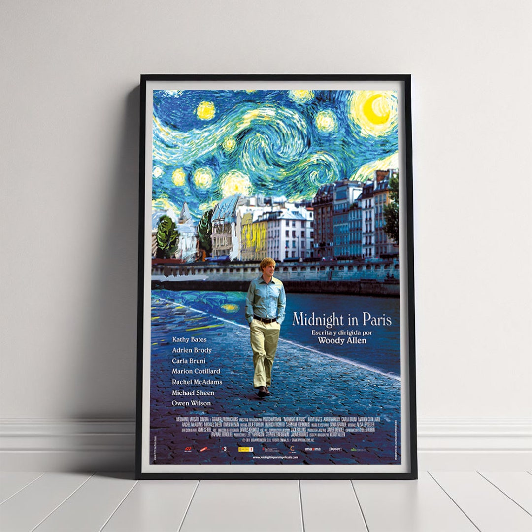 Midnight in Paris Movie Poster High Quality Canvas Poster - Etsy