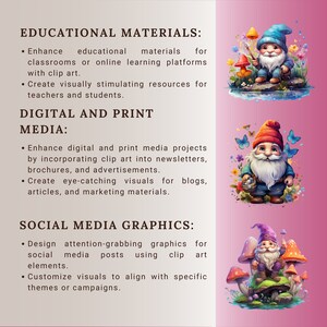Set of 45 Cute-clipart Gnome, Cartoon Gnomes Bundle, Whimsical Gnome ...