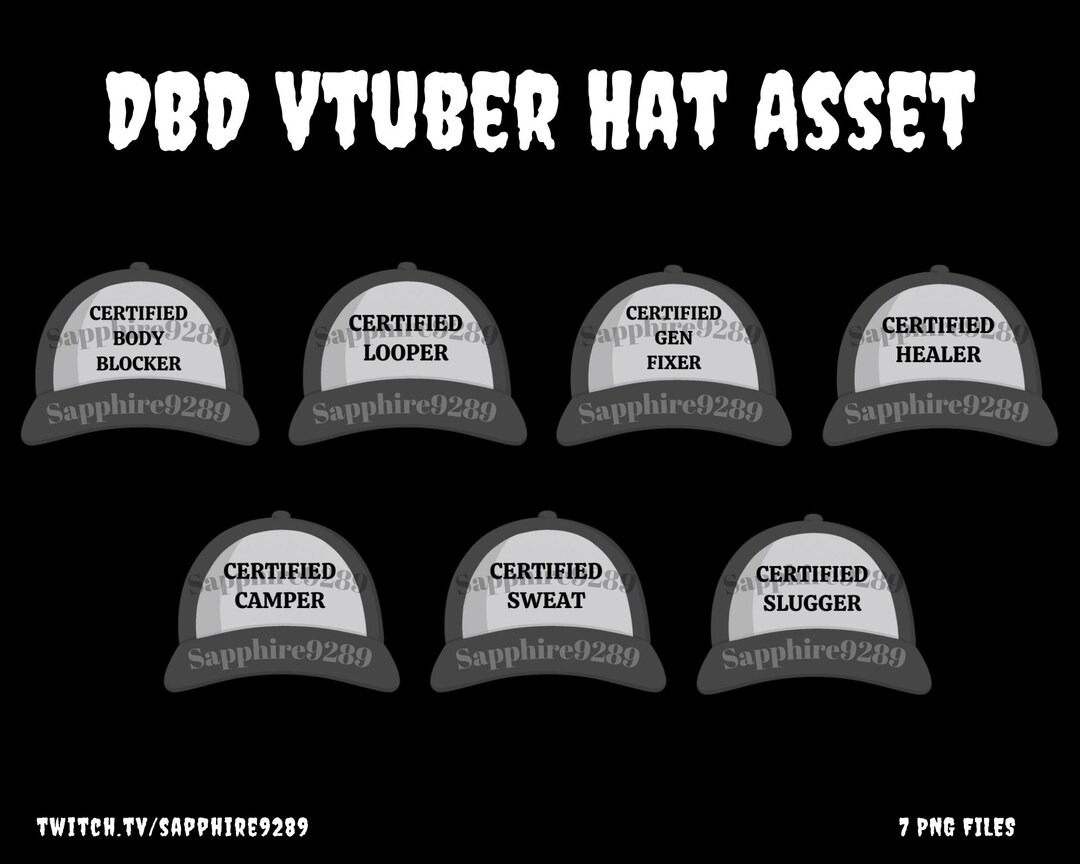 DBD Certified Theme Hat Asset Bundle, Streamer Assets, Twitch Assets ...