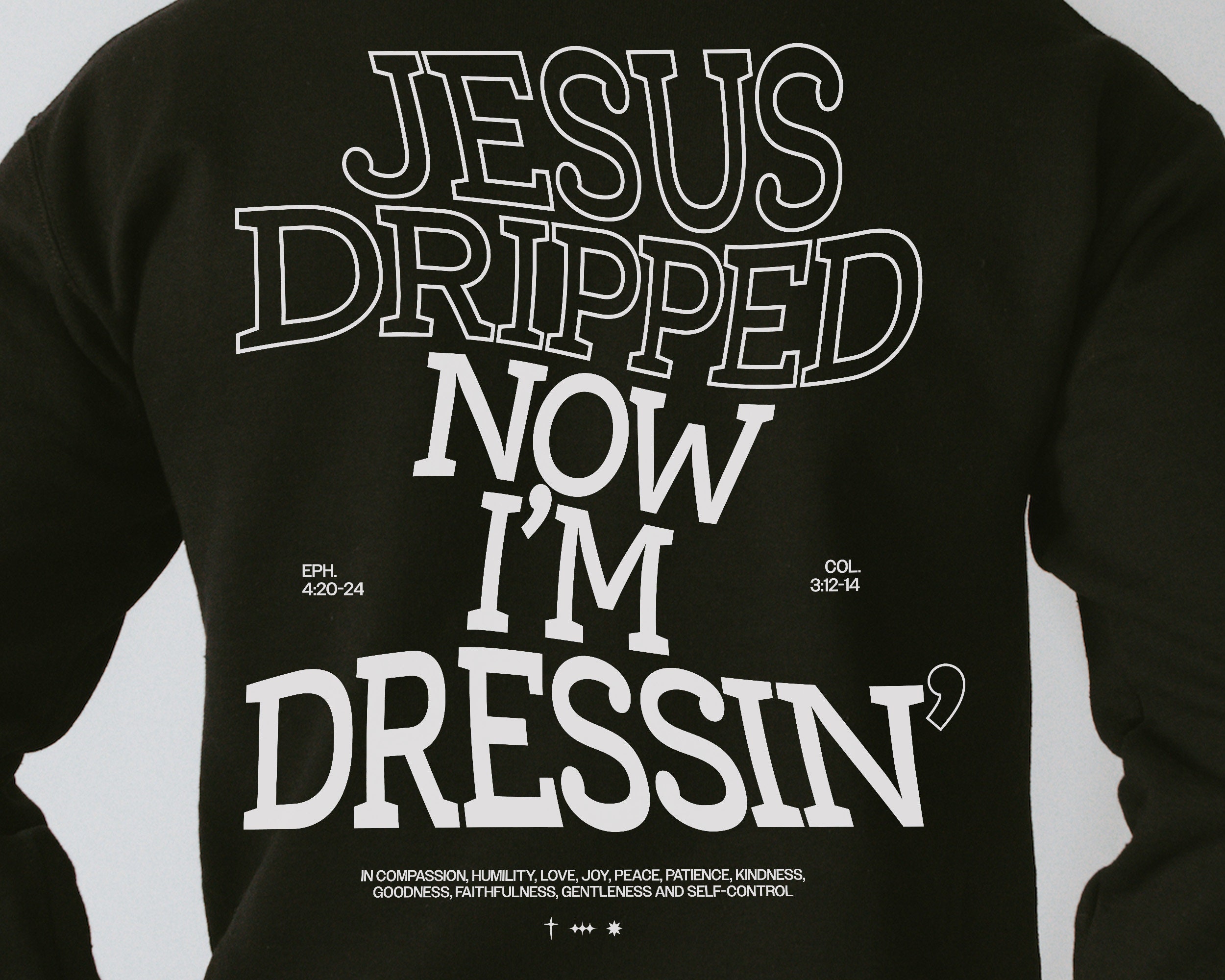 Jesus Dripped | Men Funny Christian Gift, Christian Crewneck Sweatshirt ...