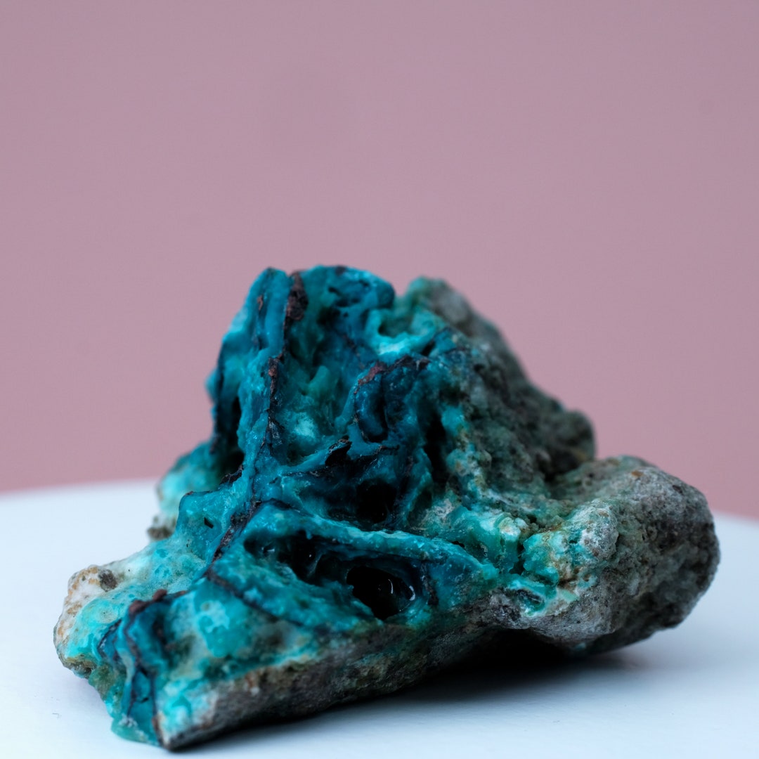 Speciment Chrysocolla Copper | Geode Stone | Natural Stone | Unique ...