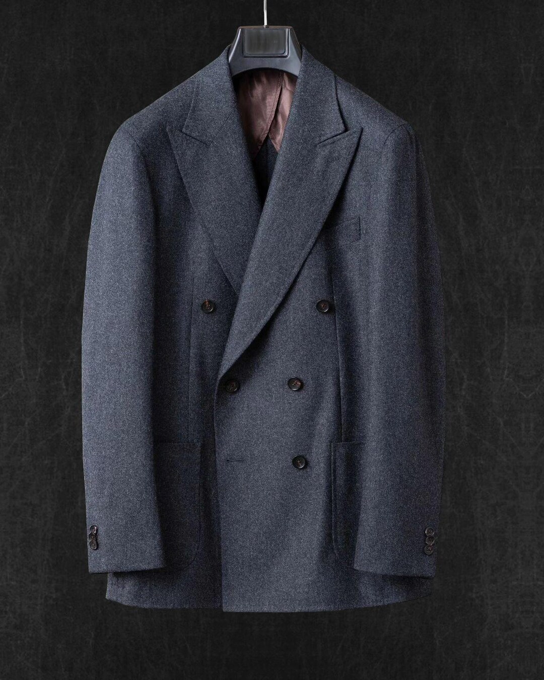 MEN'S 1920s Double Breasted Grey Wool Blazer. 1930s Tweed Blazer. Mens ...