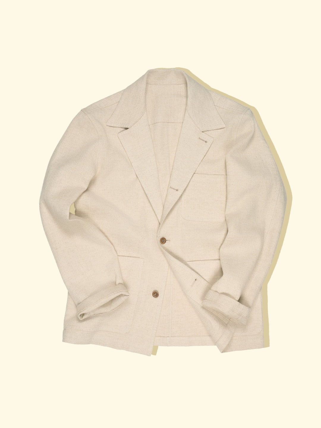 Men's 1920s Beige Linen Safari Jacket, Vintage Linen Jacket, Linen ...