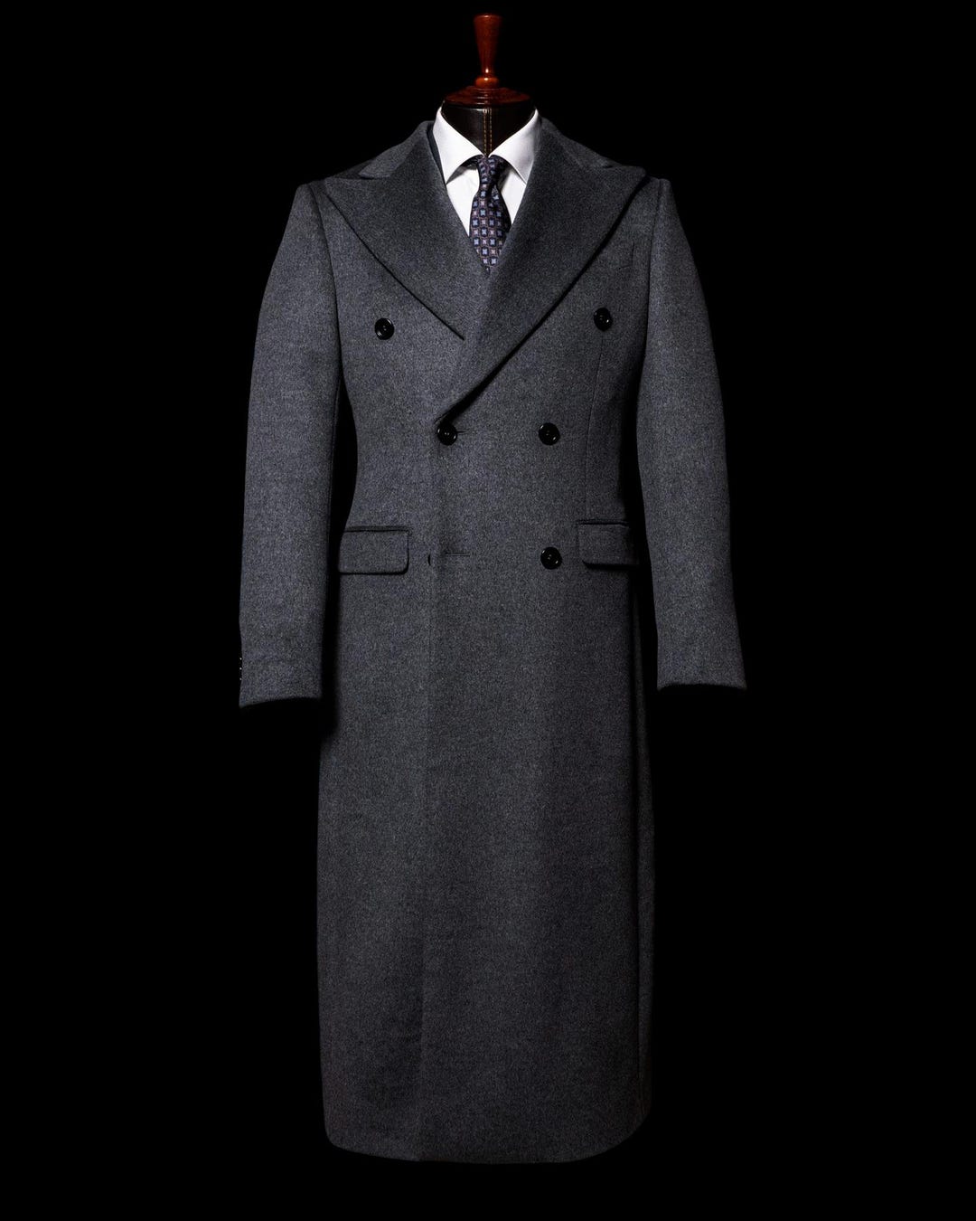 Dark Grey Tweed Overcoat, Mens Overcoat, Unisex Overcoat, Tweed ...