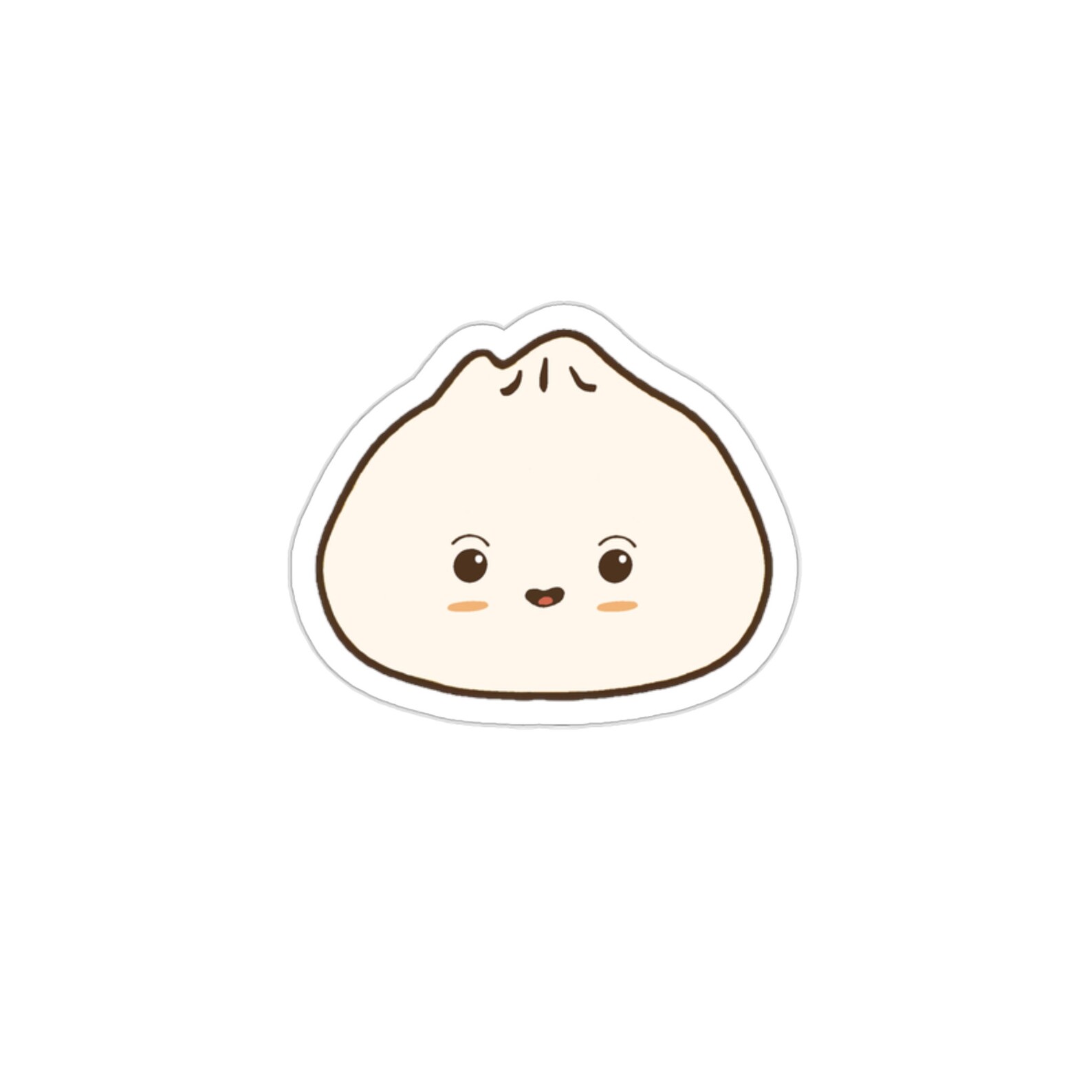 Cute Happy Dim Sum Vinyl Sticker Kawaii Dumpling Decal Gift Asian ...