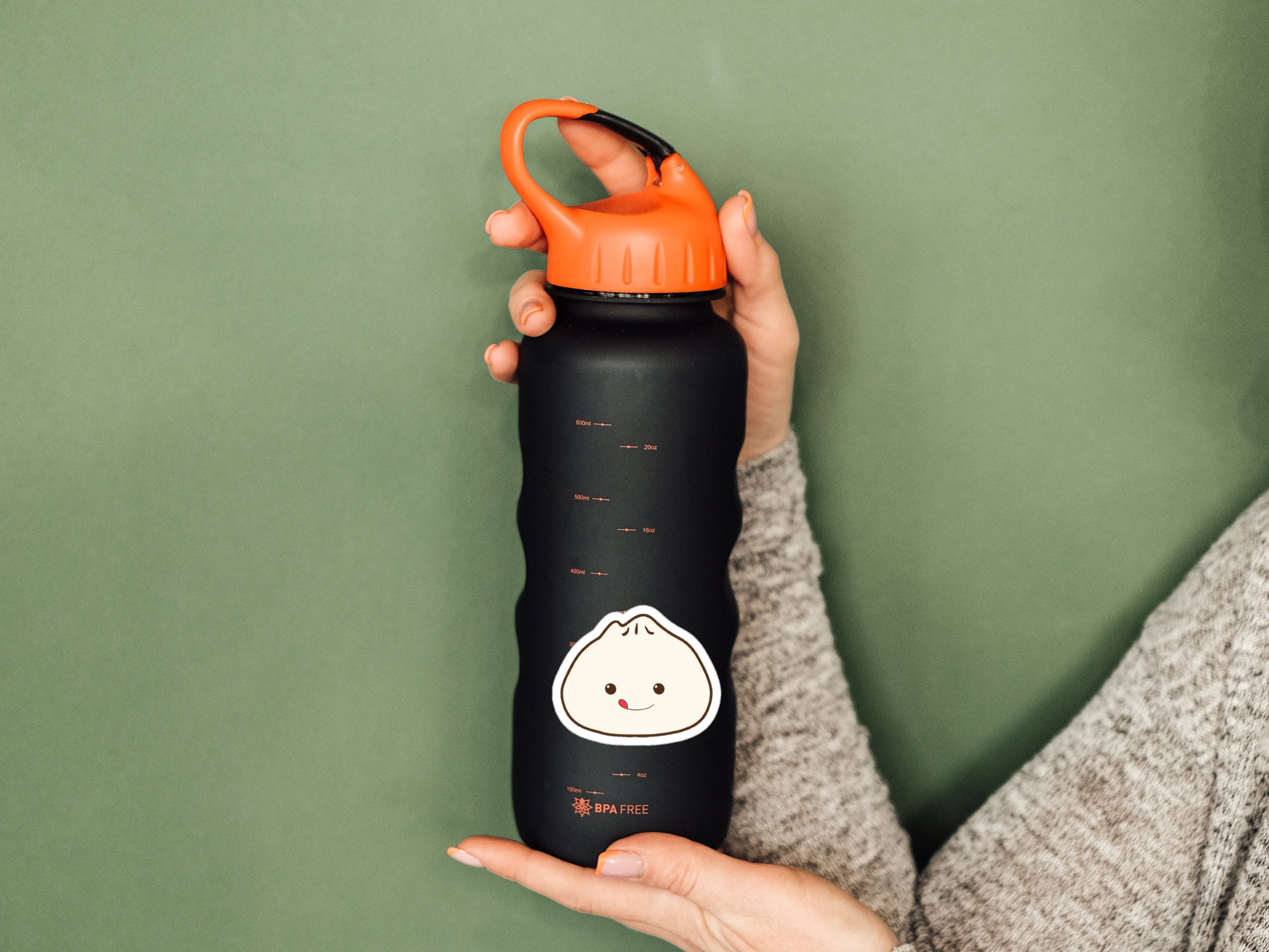 Cute Happy Dim Sum Vinyl Sticker Kawaii Yummy Dumpling Decal Gift Asian ...