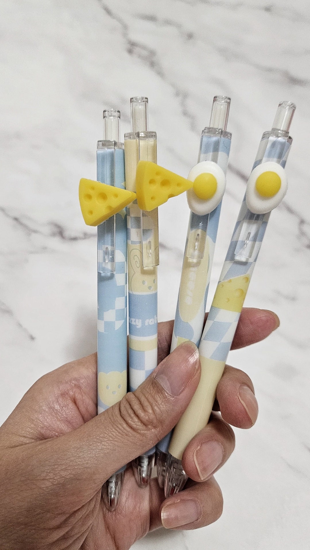 Cute Egg and Cheese Gel Pens 0.5mm - Etsy