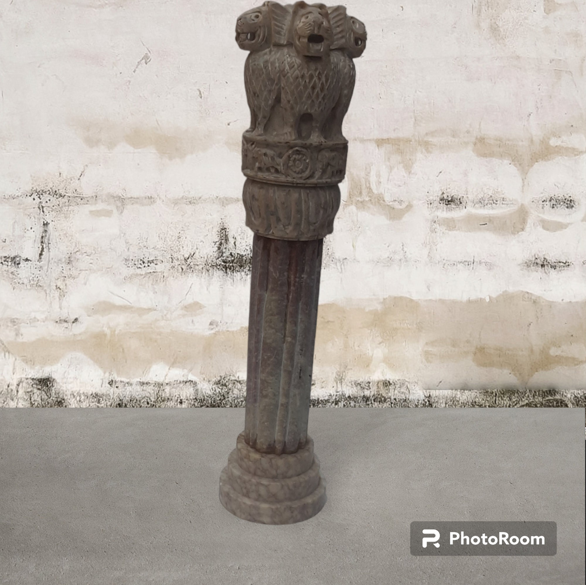 Ashoka Emblem Handmade Marble Stone Statuindian Ashoka Pillar for ...