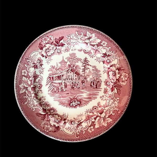 Red Transferware - Etsy
