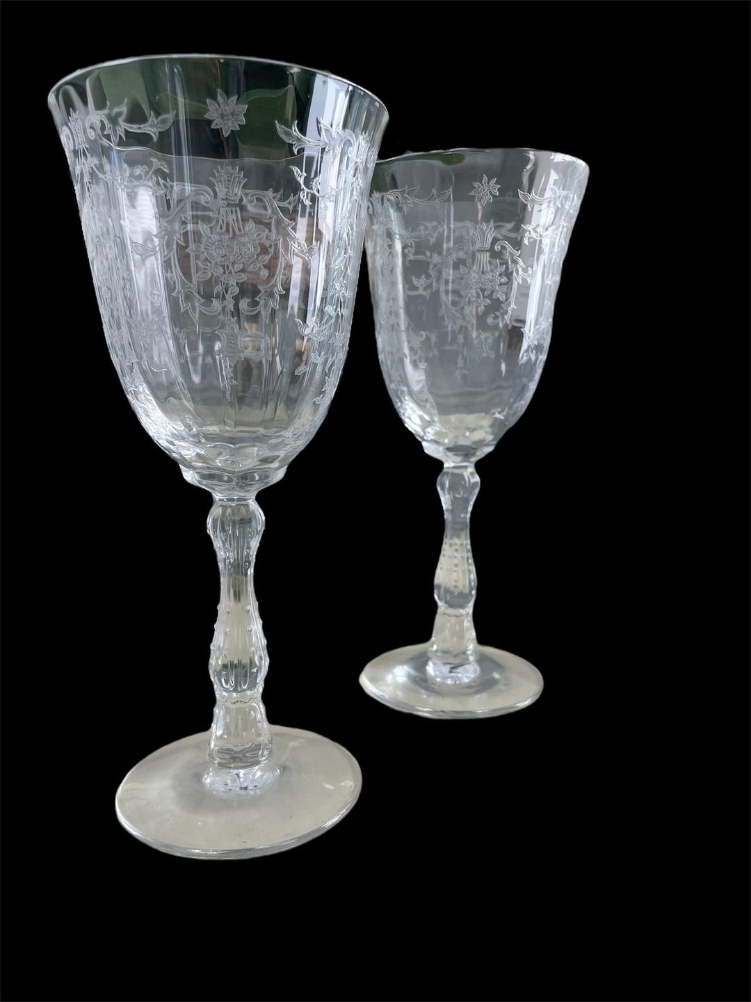 Vintage Fostoria Navarre Clear Water Crystal Glass - Antique Rare ...