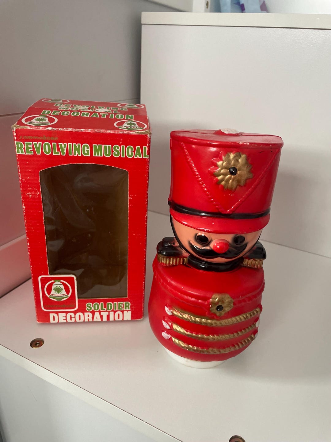Retro 70s Commodore Nutracker Soldier Music Box (jingle Bells Tune ...