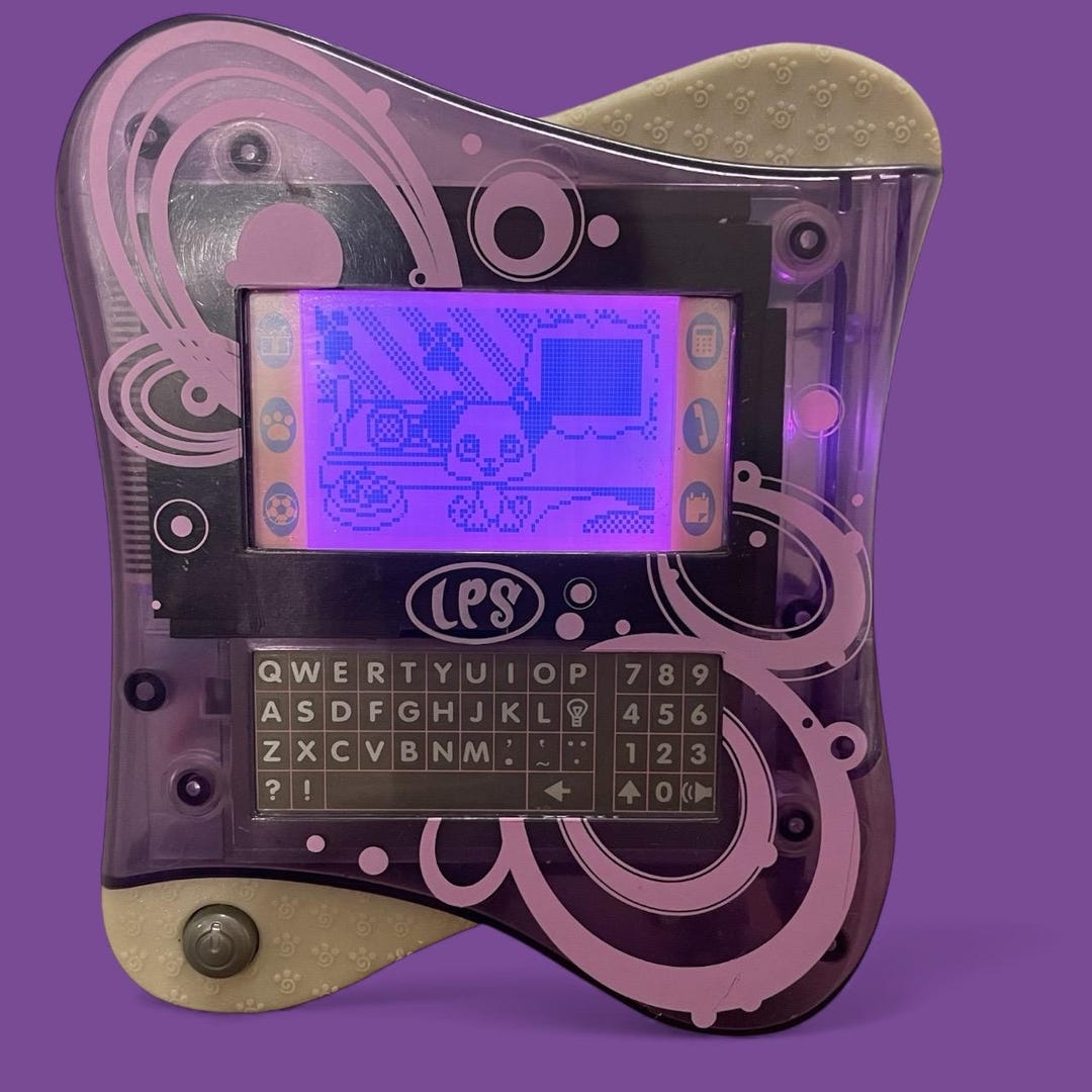 Hasbro Littlest Pet Shop Purple Handheld Electronic Pet Planner - No ...