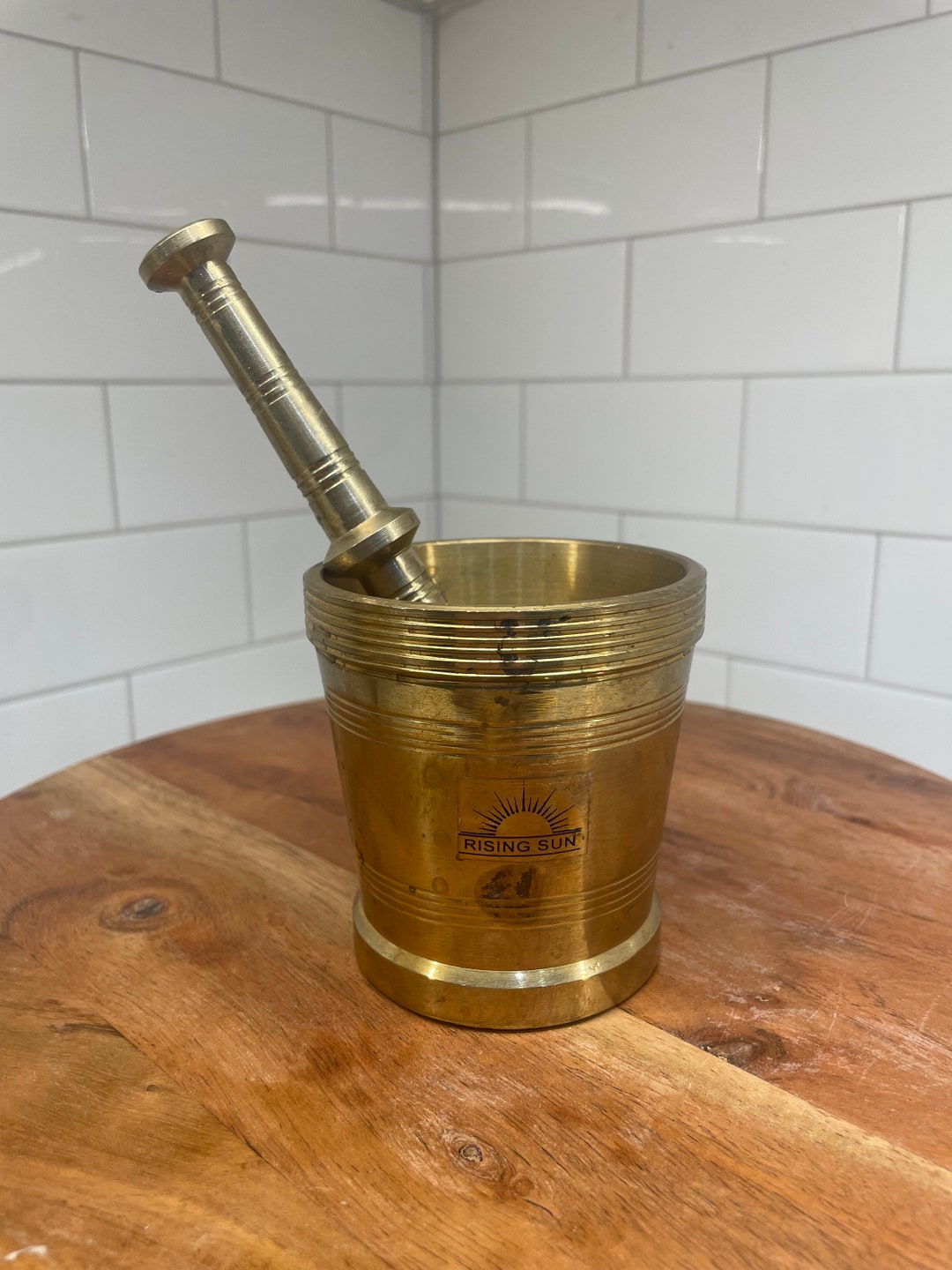 Brass Gold Mortar and Pestle - Etsy