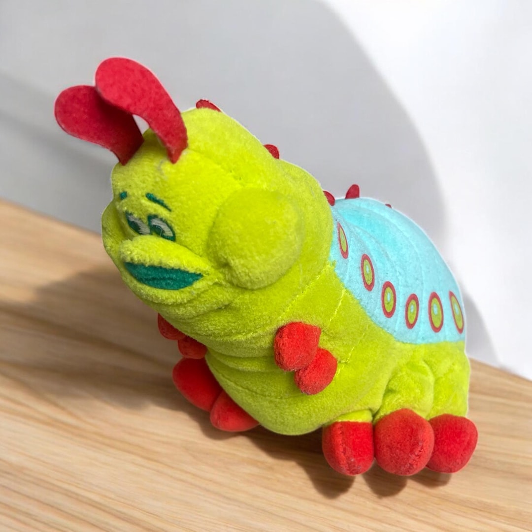 Retro “A Bug’s Life” Heimlich 8” Caterpillar Plush Toy - Vintage Movie ...