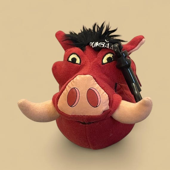 Vintage Disney Pumbaa Warthog Joke Book Bookbag Keych… - Gem