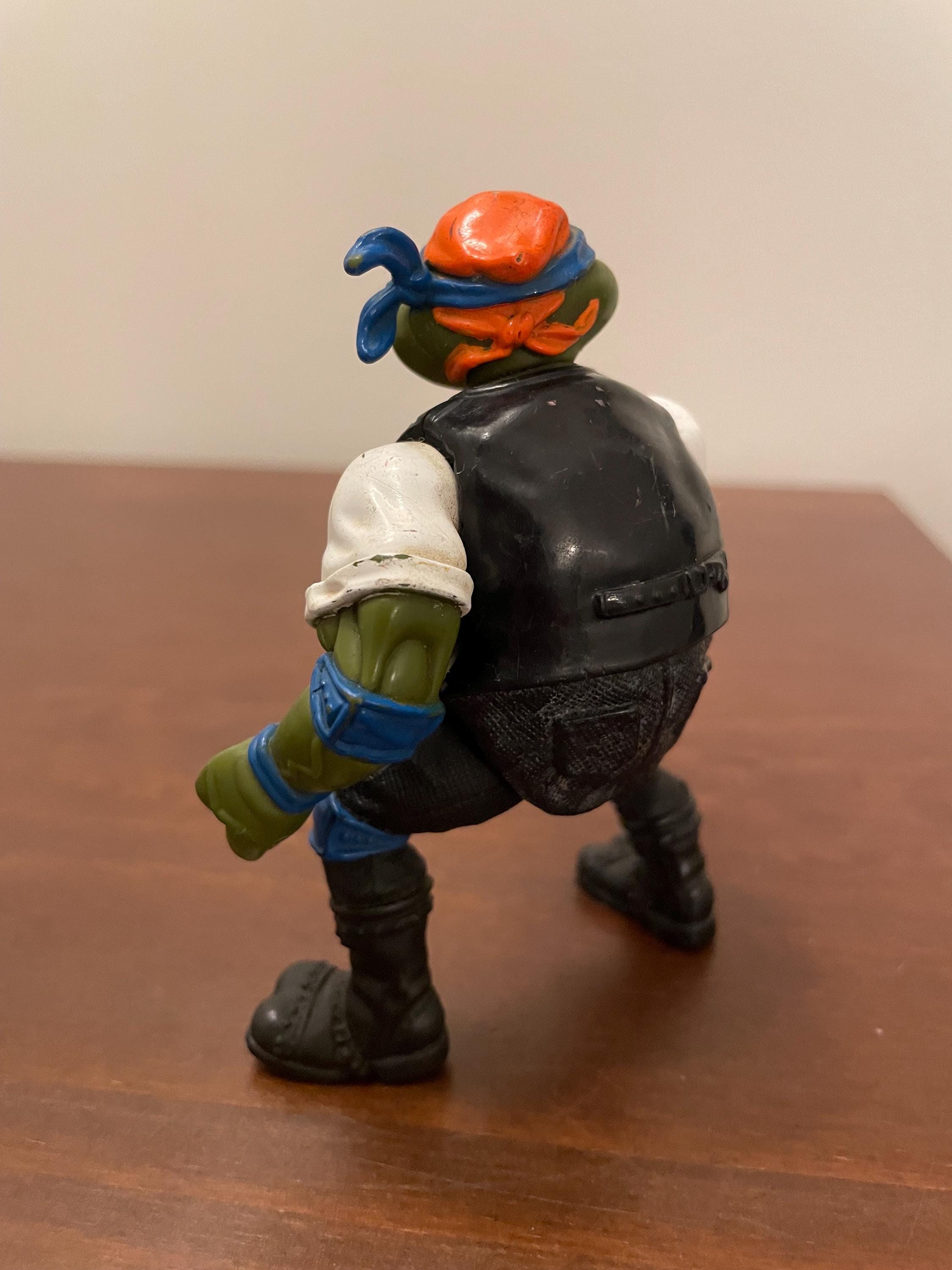 Retro 90s TMNT Bodacius Biker Cruisin’ Leo Action Figure - Play ...