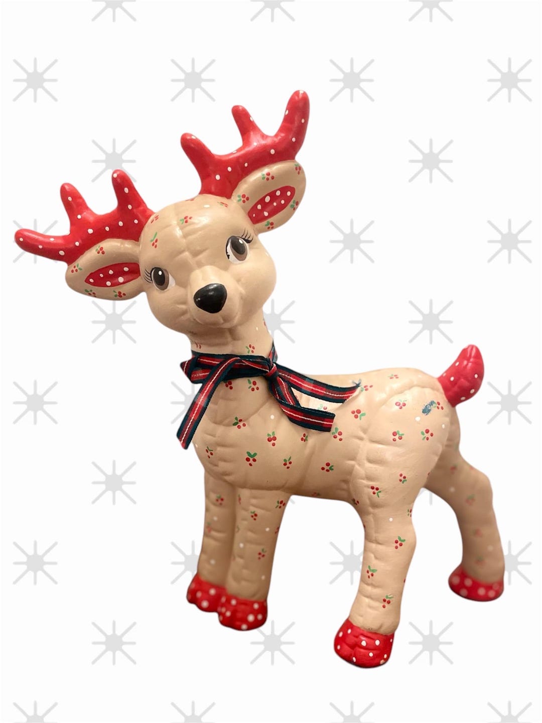Vintage MCM Kimple Christmas Ceramic Mold Reindeer Figurine - Kitschy ...