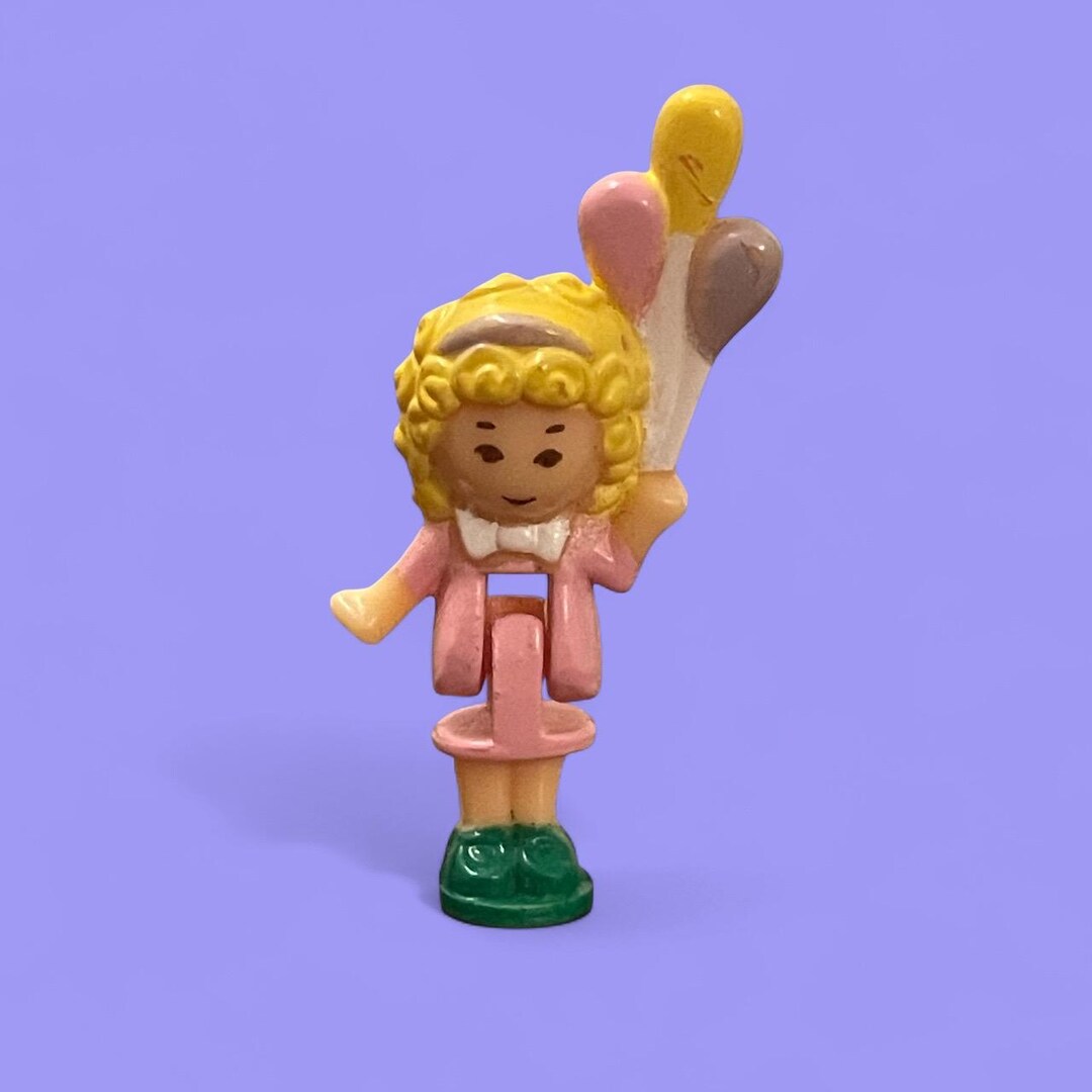 Vintage HTF Polly Pocket Doll W/ Colorful Balloons - Bluebird Polly ...