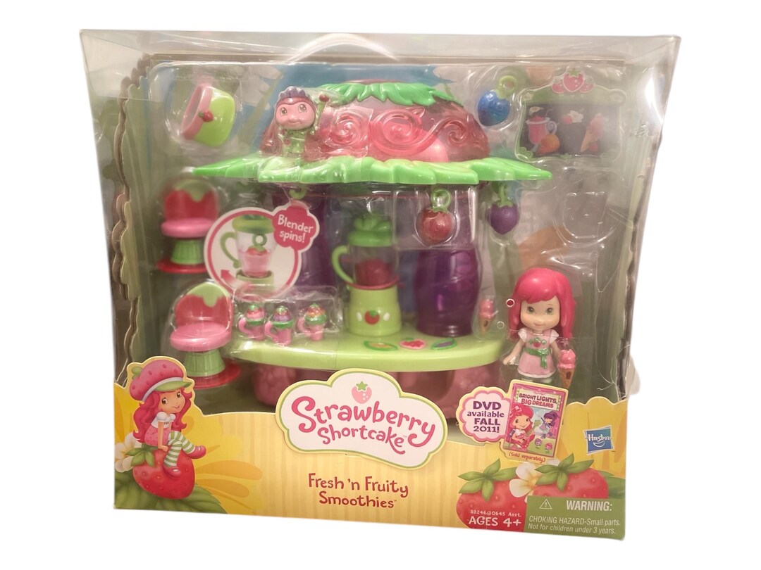 Strawberry Shortcake Fresh and Fruity Smoothies 2011 Playset - HTF Rare ...