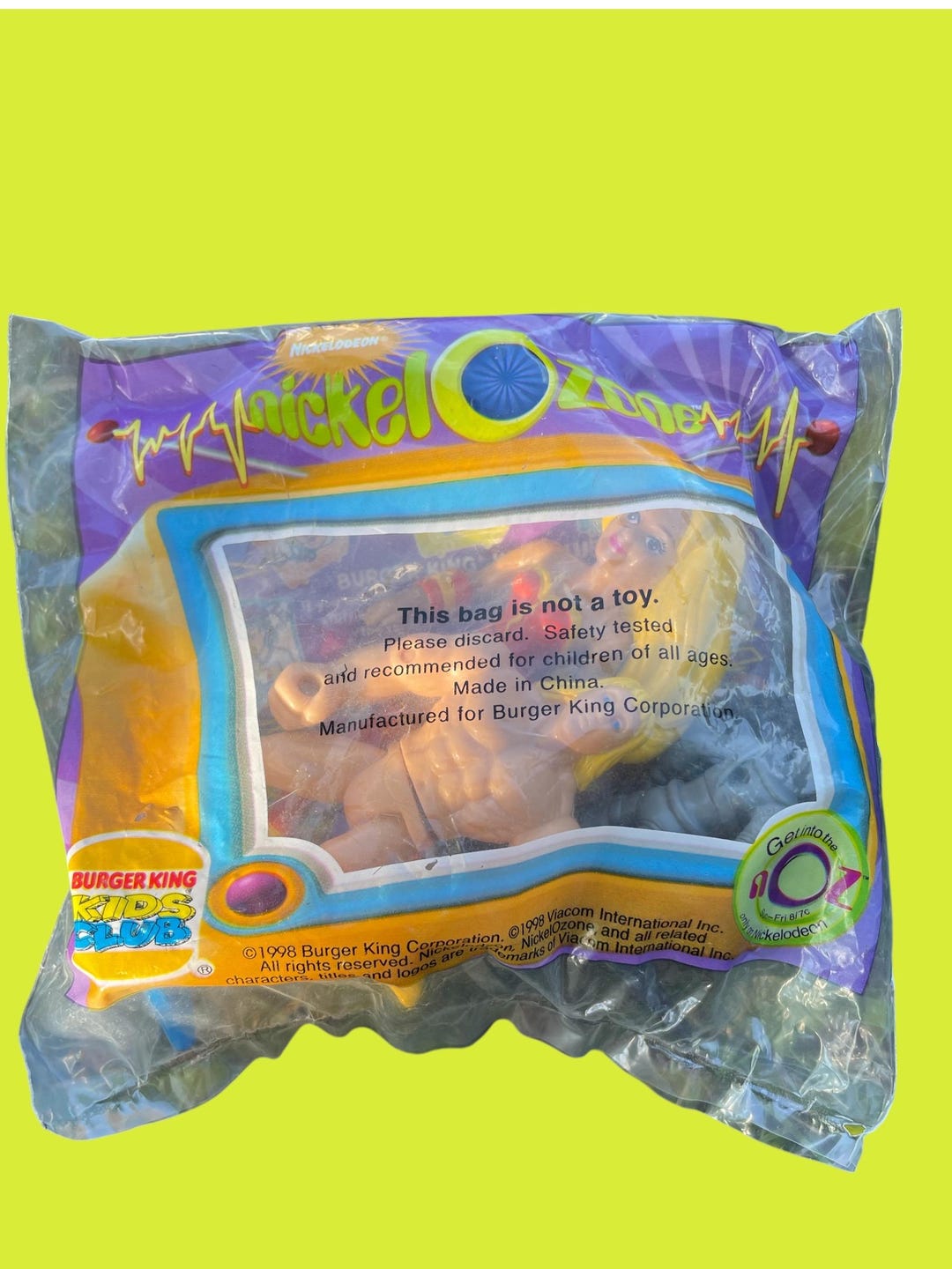 SUPER RARE Vintage 1998 Burger King Nickelozone Action League Now ...
