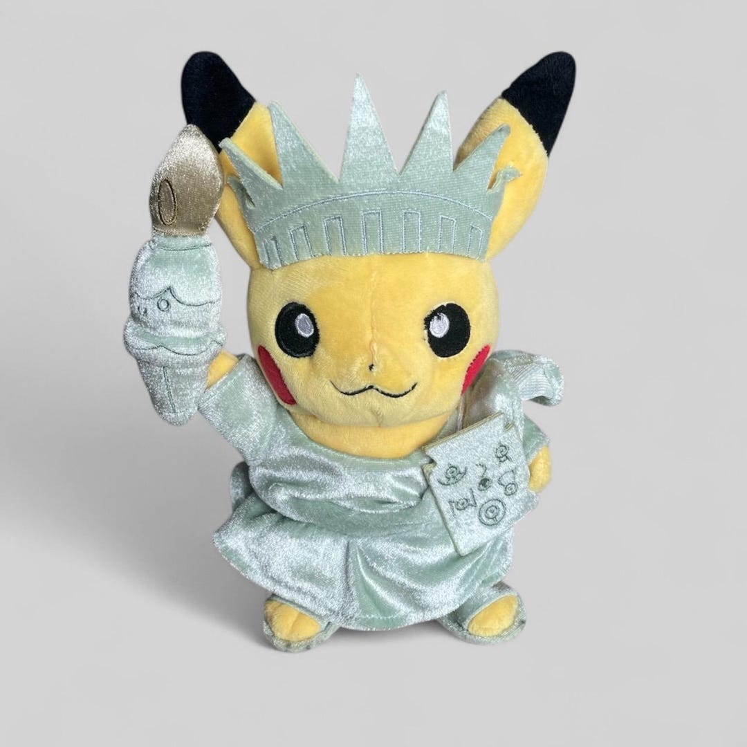 Statue of Liberty Pikachu Pokémon Center Plush Toy - Play Condition ...