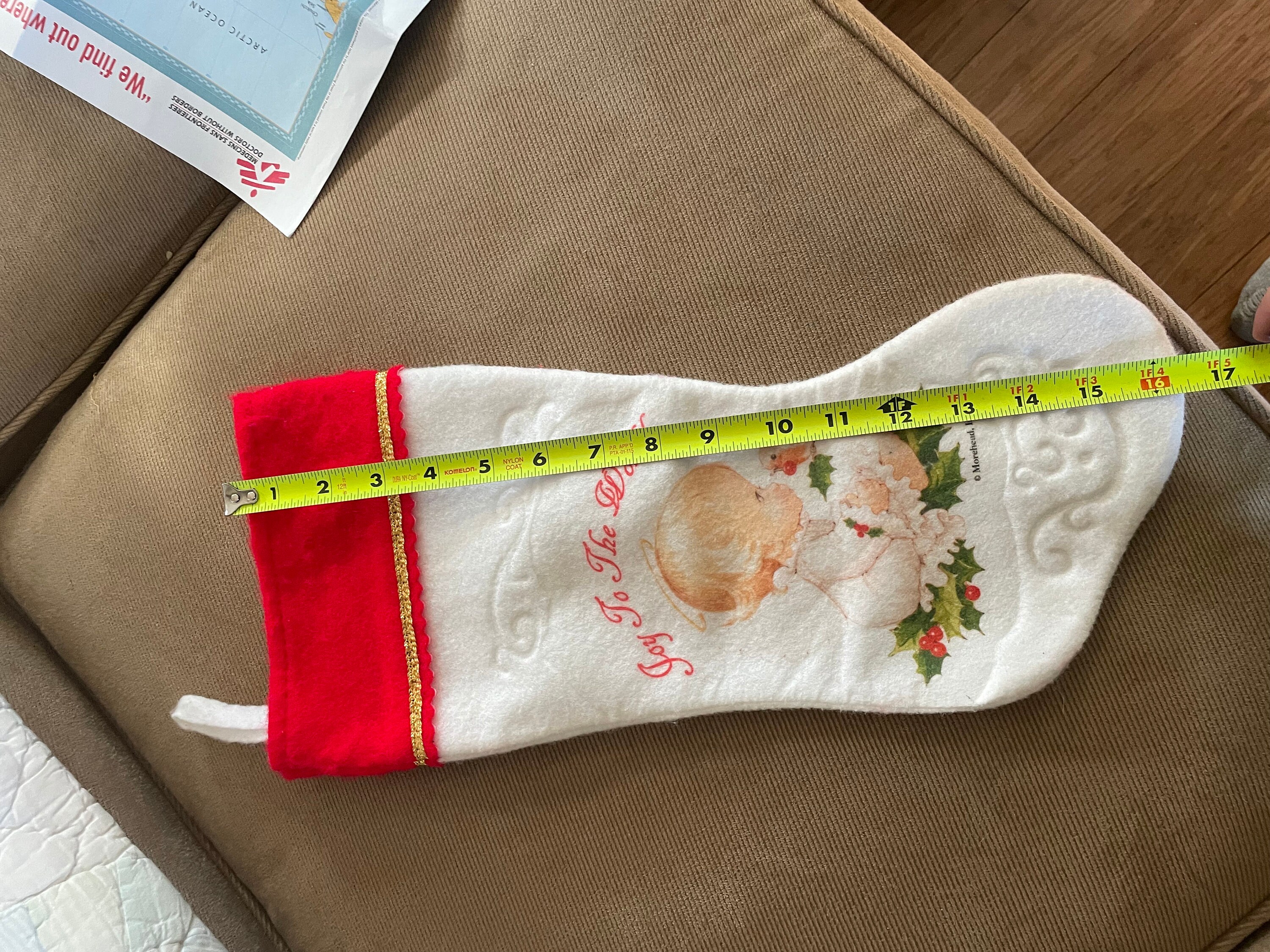 Vintage Morehead Inc. Joy to the World Angel Christmas Felt Stocking - Etsy