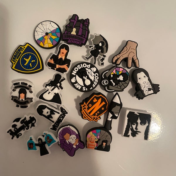 Wednesday Addams Crocs - Etsy